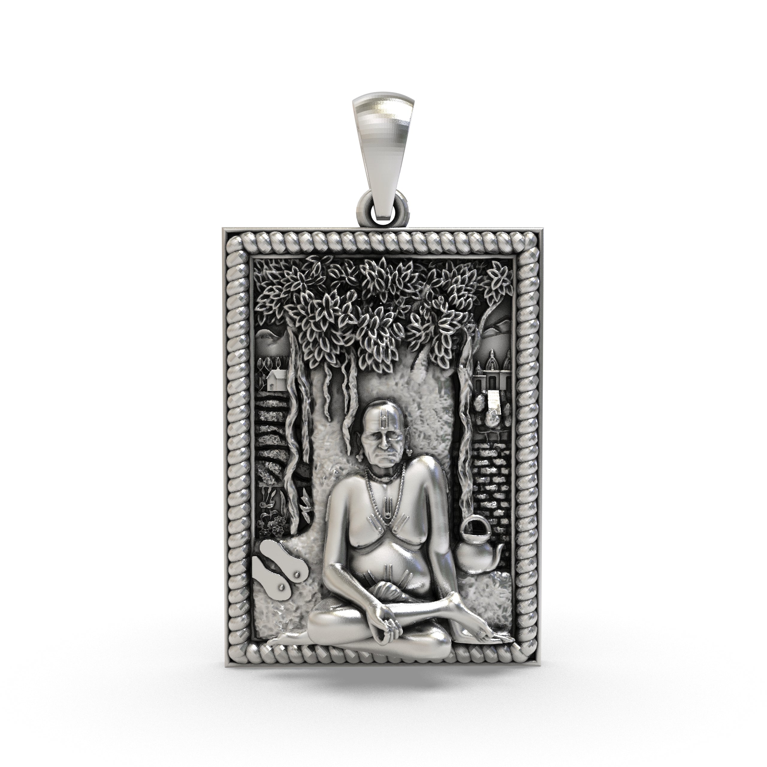 Akkalkot Shree Swami Samarth Pendant 925 Sterling Silver | Spiritual G ...